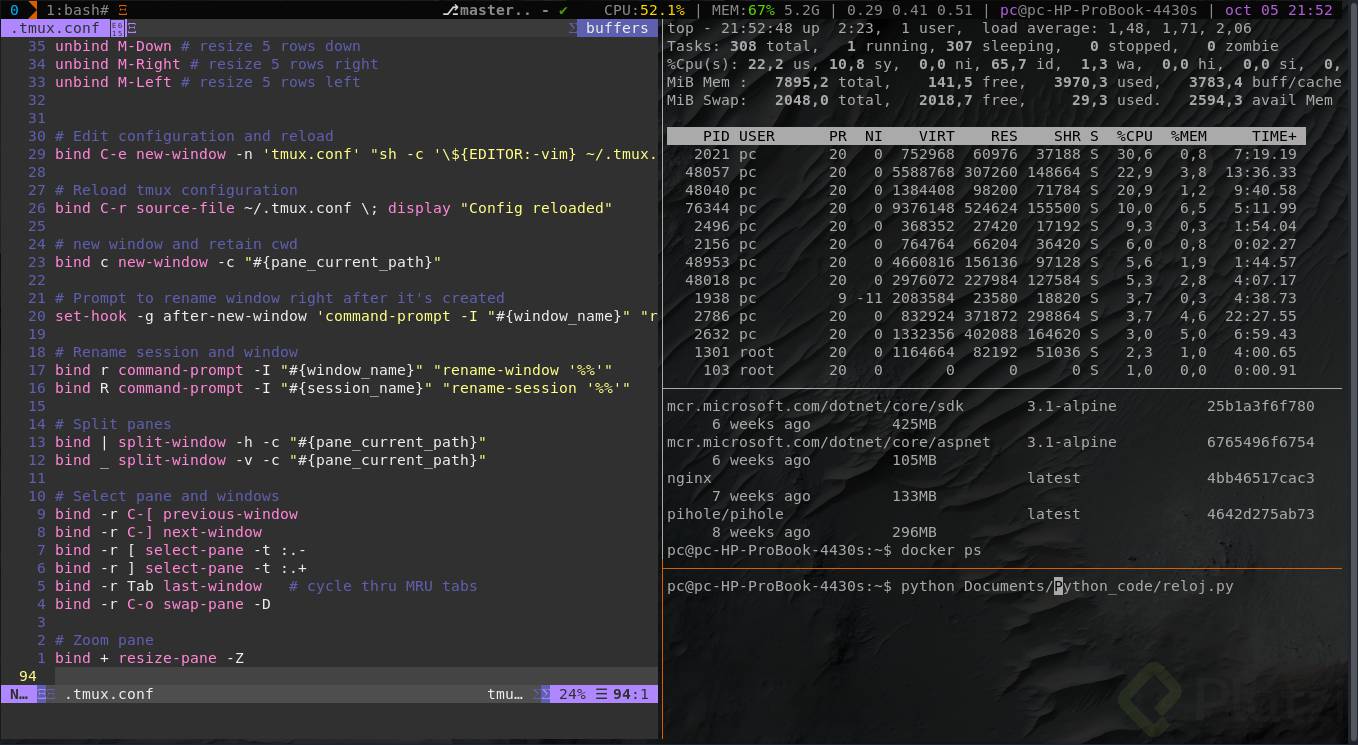 Tmux Sacando El Jugo A La Terminal